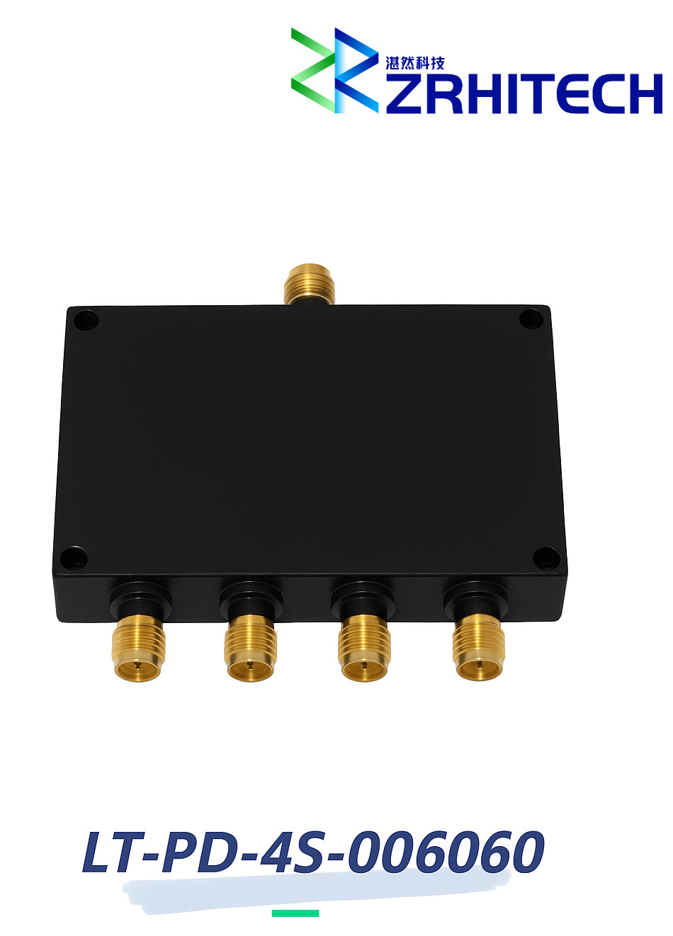 0.6 to 6 GHz 20 Watt LT-PD Series 4-Way Power Divider