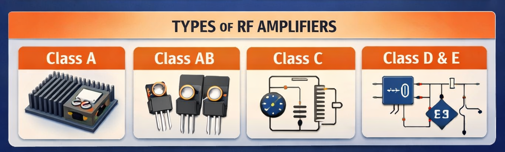 The Ultimate Guide to RF Power Amplifier Principles, Types etc.
